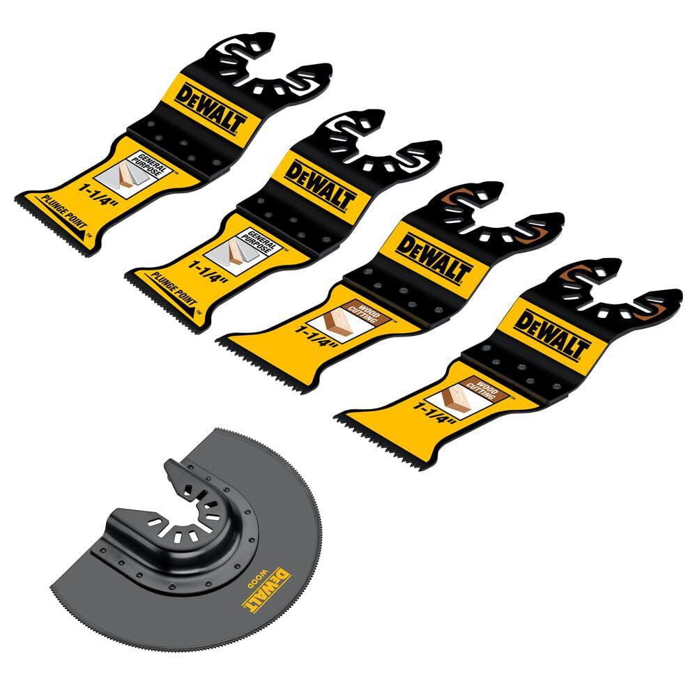 DEWALT General Purpose Bi-Metal Oscillating Tool Blade Set (5-Pack ...