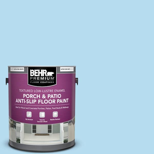 BEHR PREMIUM 1 gal. #P500-2 Seashore Dreams Textured Low-Lustre Enamel ...