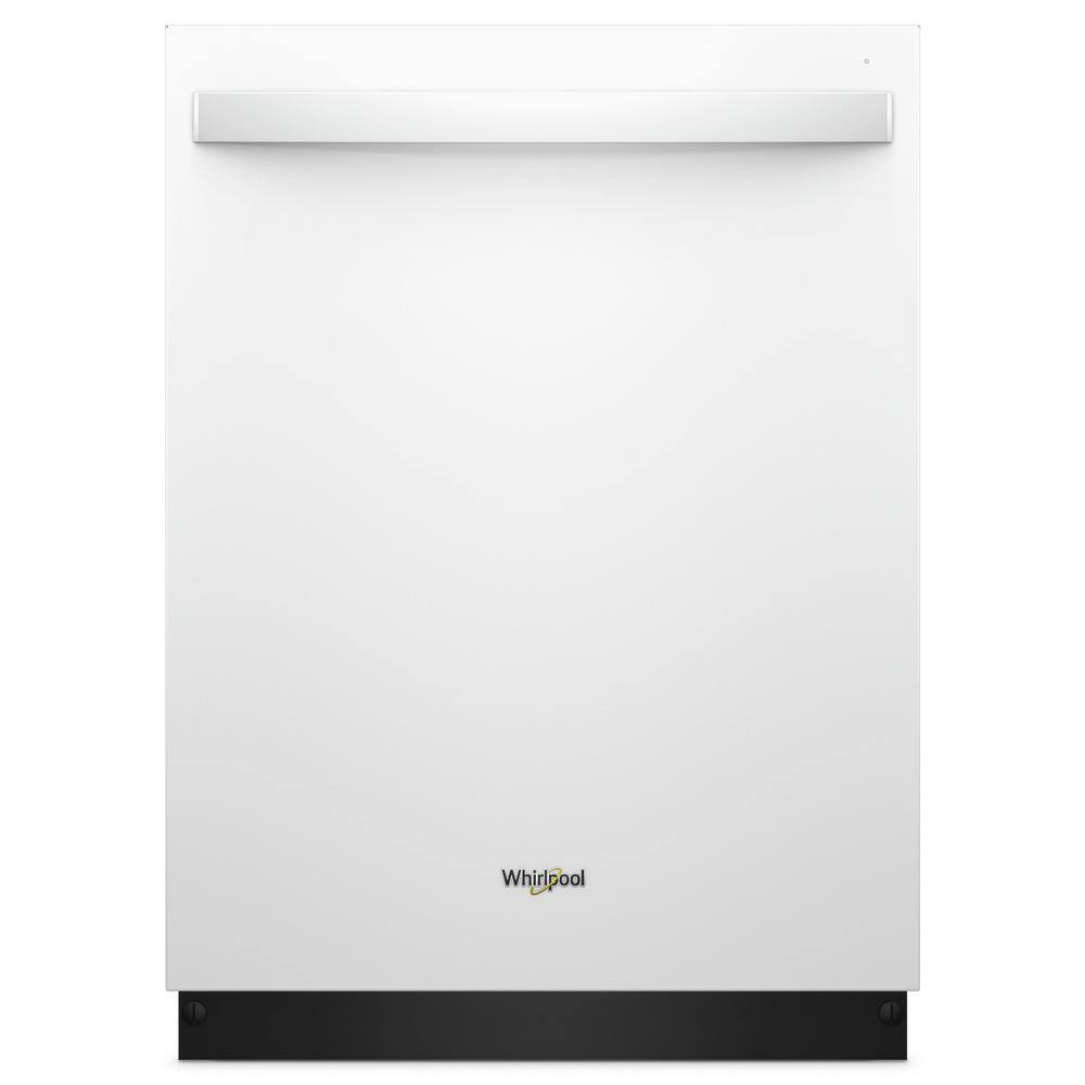 Whirlpool 24 in. White Top Control Built-In Tall Tub Dishwasher with ...