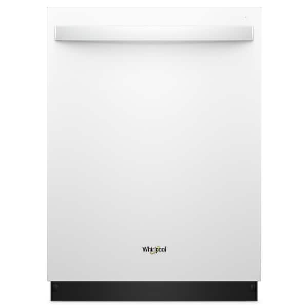 Whirlpool 24 In White Top Control Built In Tall Tub Dishwasher With