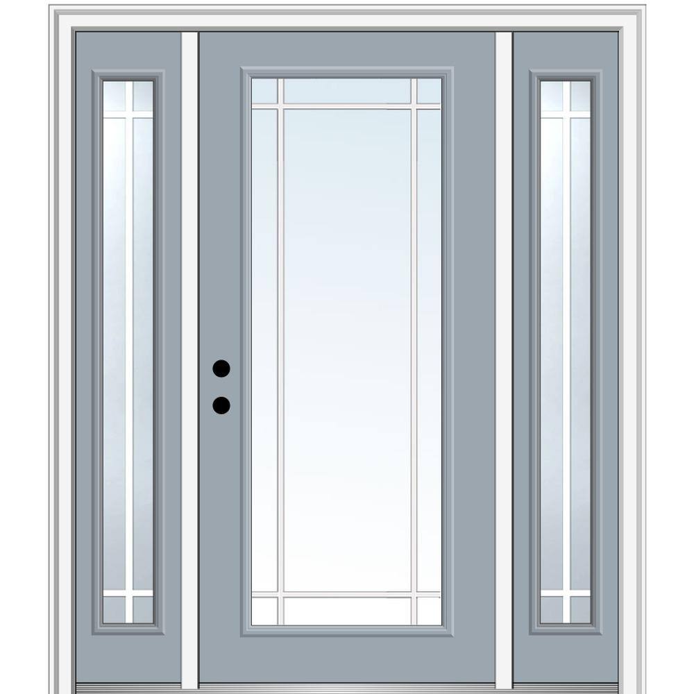 MMI Door 64.5 in. x 81.75 in. Internal Grilles Right-Hand Inswing Full ...