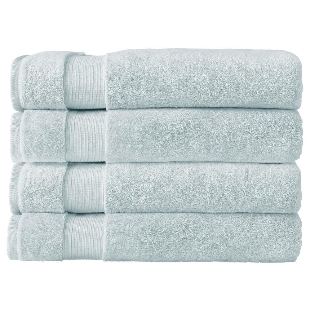 Home Decorators Collection Egyptian Cotton Raindrop Blue Bath Sheet ...