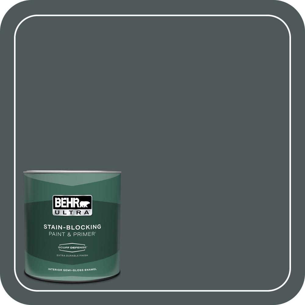 Behr Ultra 1 Qt N440 7 Midnight In Ny Extra Durable Semi Gloss Enamel
