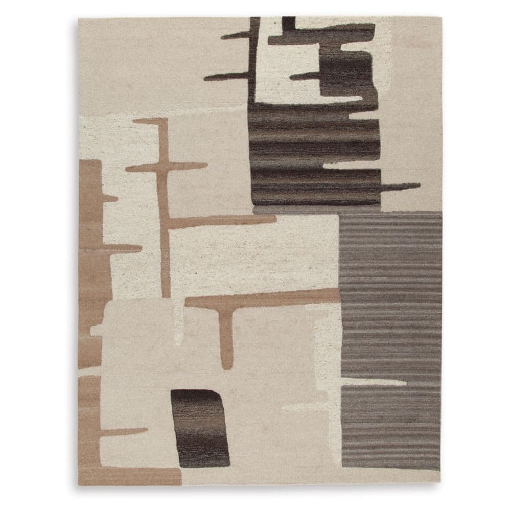 Signature DESIGN BY ASHLEY Kencher Beige 8 ft. x 10 ft. Abstract Area ...
