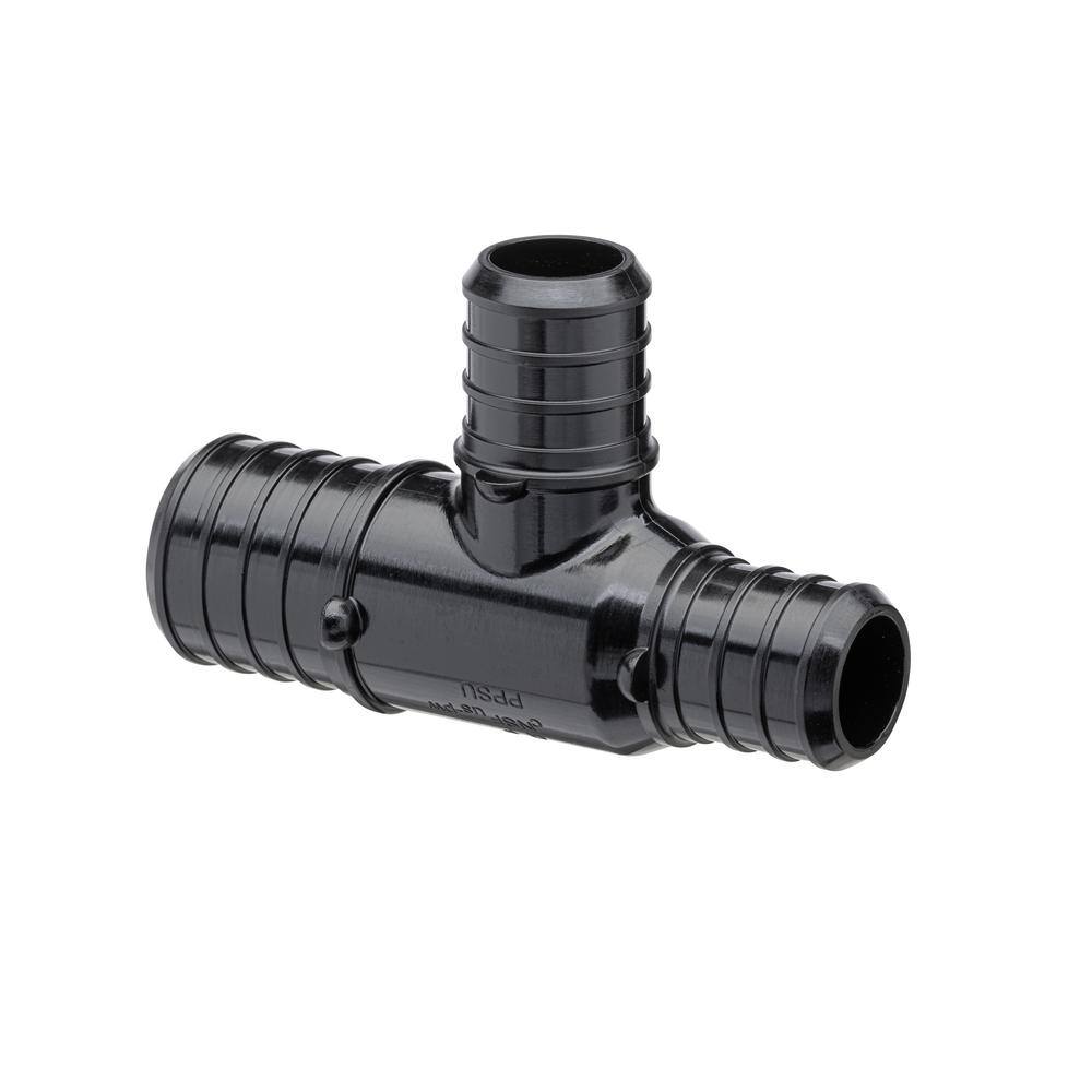 Zurn Crimp QickSert Polyphenylsulfone Blend Tee - 1 in. Barb x 3/4 in ...