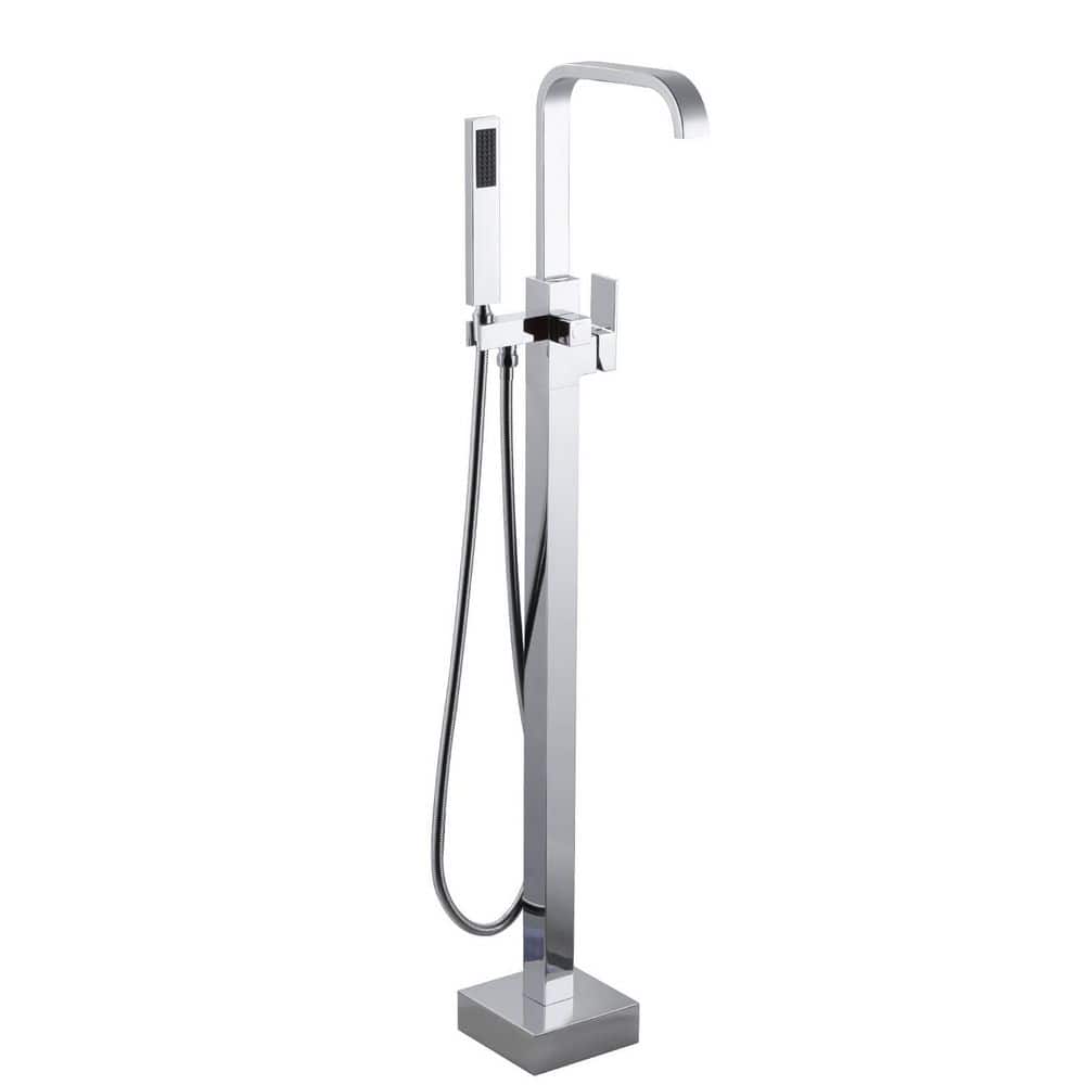 ALEASHA Single-Handle Freestanding Tub Faucet with Handheld Shower in ...