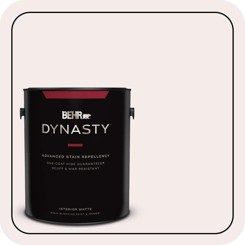 BEHR DYNASTY 1 gal. #PR-W05 Sweet Roses Matte Interior Stain-Blocking ...