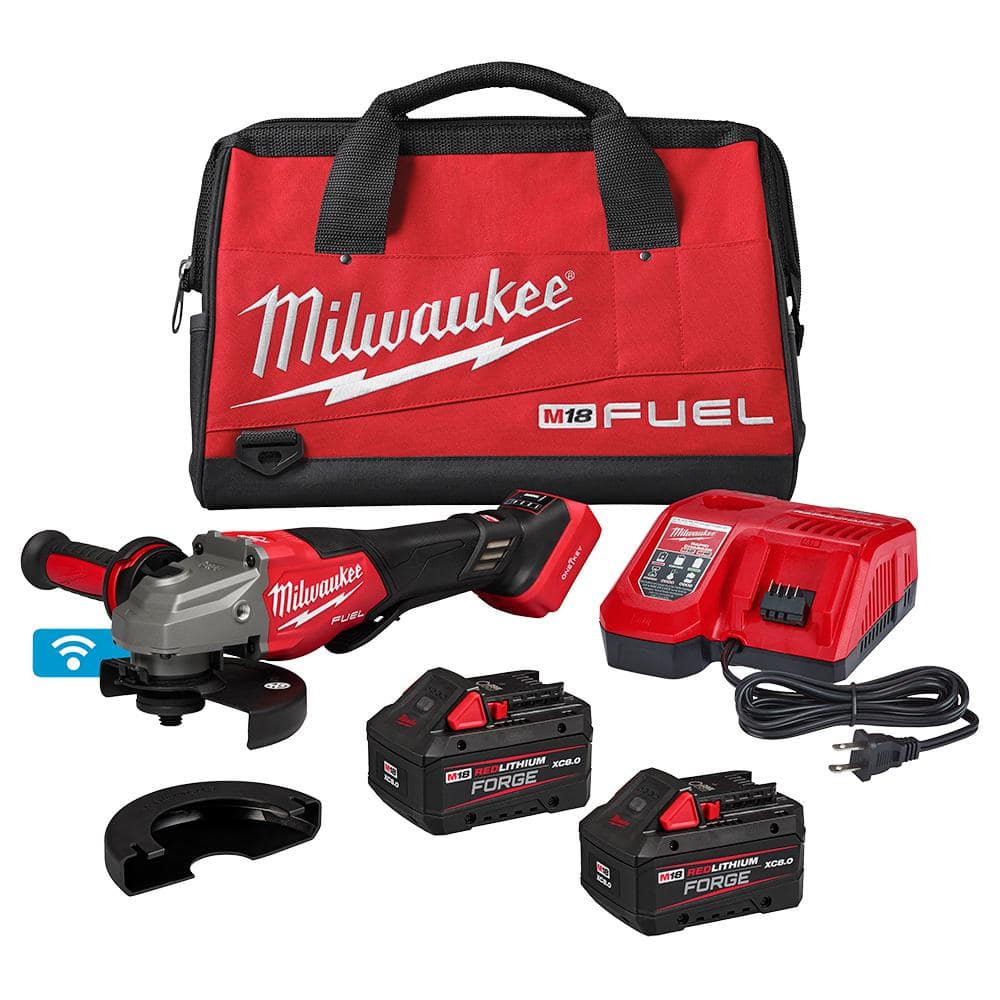 Milwaukee M18 FUEL ONE-KEY 18V Lith-Ion Brushless Cordless 4-1/2 in./6 ...