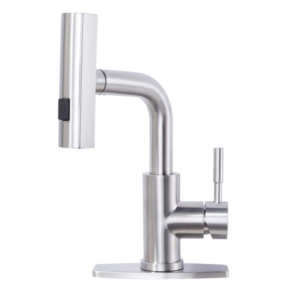 IVIGA 3 Modes Single Handle Stainless Steel Waterfall Bar Faucet with ...