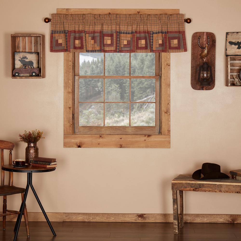 VHC Brands Millsboro Block Border 72 in. L x 16 in. W Patchwork Cotton ...