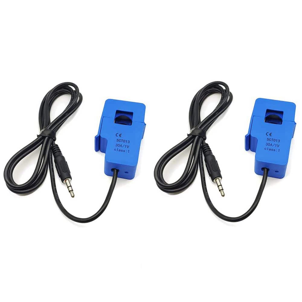 2 Pcs 30A 1V Non-invasive Split Core Current Transformer Sensor SCT013 ...