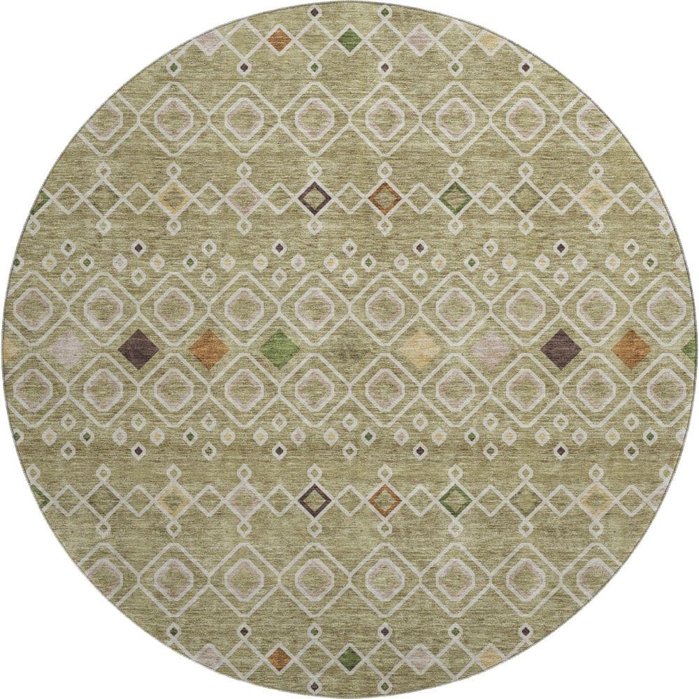 Addison Rugs Mayfield Premium Machine Washable Abstract AMF938 Sage 8 ...