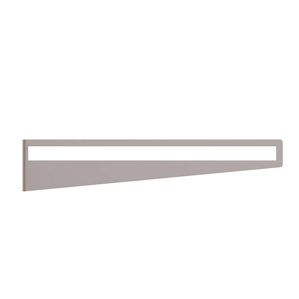 Shelf-Made Pittsburgh Steel 12 in. D x 1.38 in. W x 2.75 in. H Satin ...