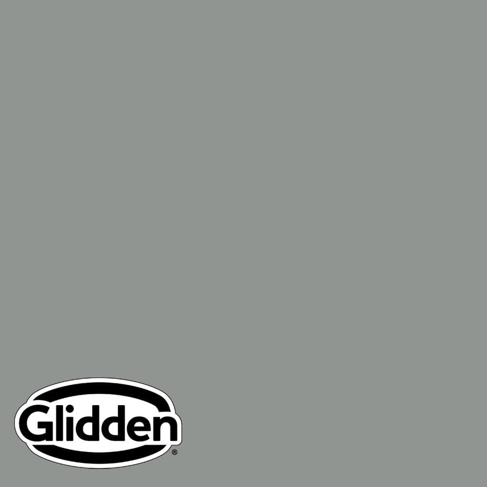 Glidden Essentials 5 gal. PPG0994-6 Husky Gray Satin Exterior Paint ...