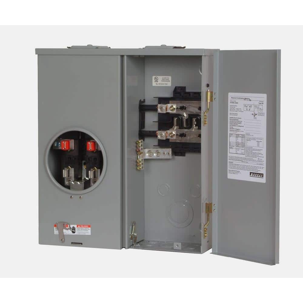 Murray 200-Amp 4-Space 6-Circuit Combination Meter Main JC0406L1200H ...