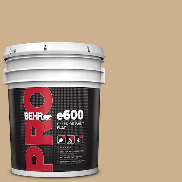 BEHR PRO 5 gal. #PPU7-20 Raffia Ribbon Exterior Flat Paint PR61005 ...