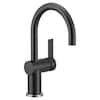 MOEN Cia Single-Handle Bar Faucet in Matte Black 5622BL - The Home Depot