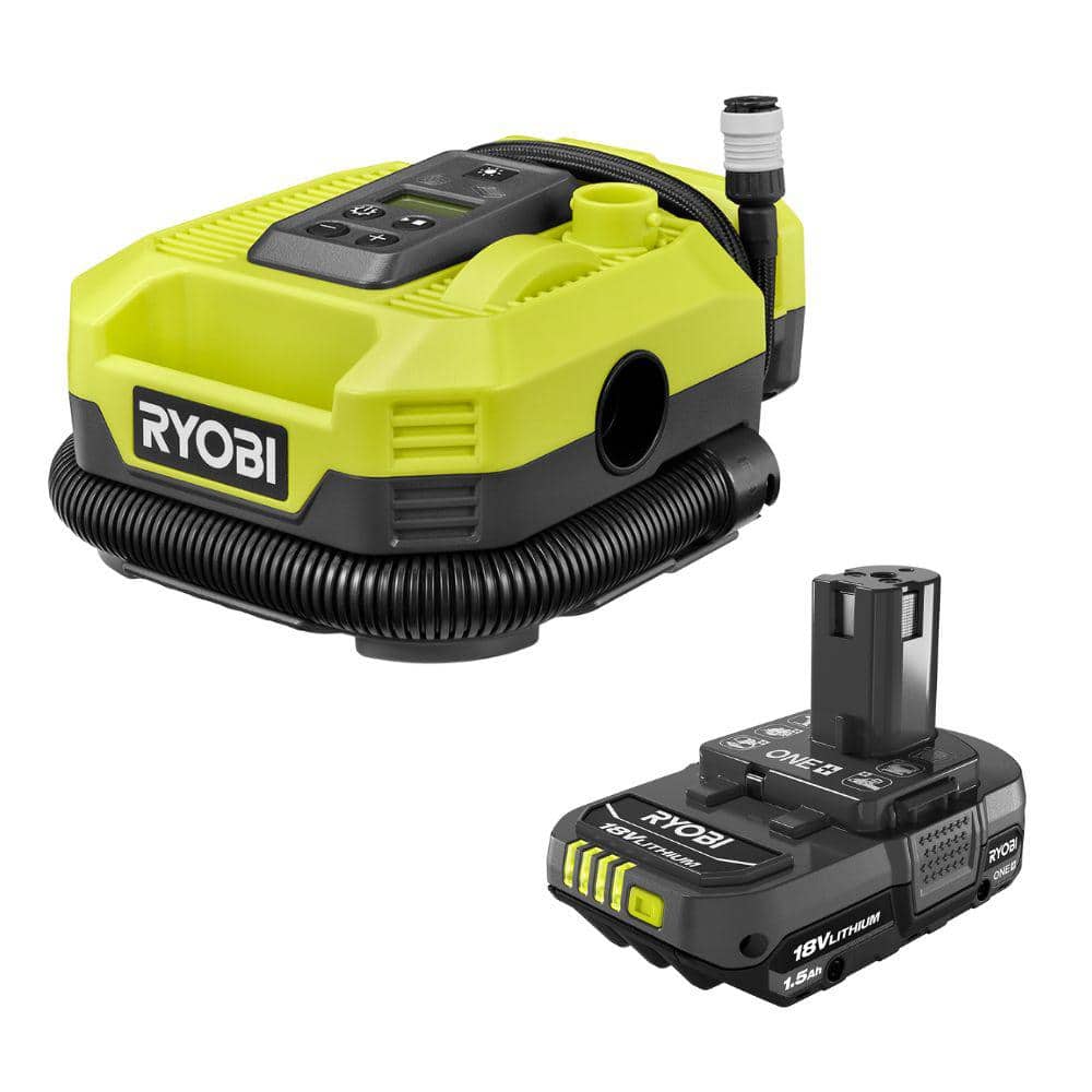 RYOBI ONE+ 18V Cordless Dual Function Inflator/Deflator with Lithium ...