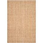 SAFAVIEH Natural Fiber Beige 6 ft. x 9 ft. Solid Area Rug NF747A-6