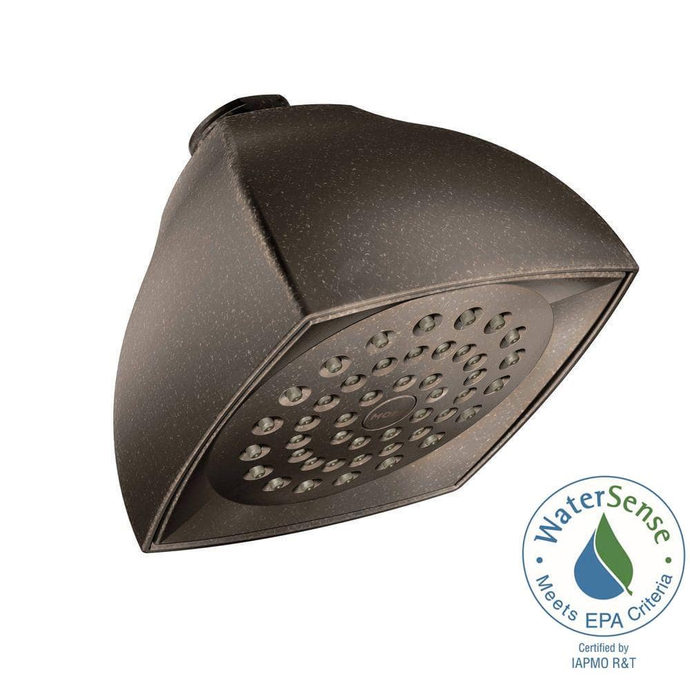MOEN Voss 1-Spray 4 in. Showerhead in Oil Rubbed Bronze 6325EPORB - The ...