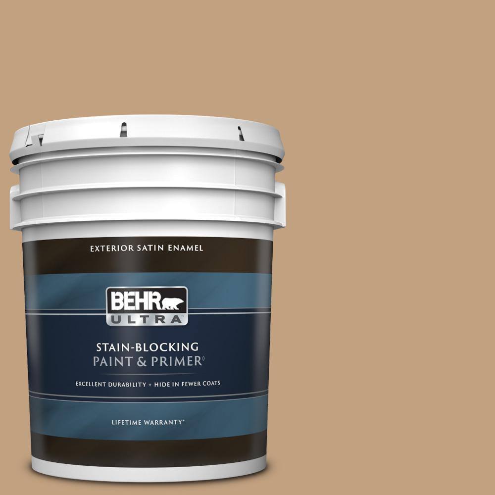 BEHR ULTRA 5 gal. #S280-4 Real Cork Satin Enamel Exterior Paint ...