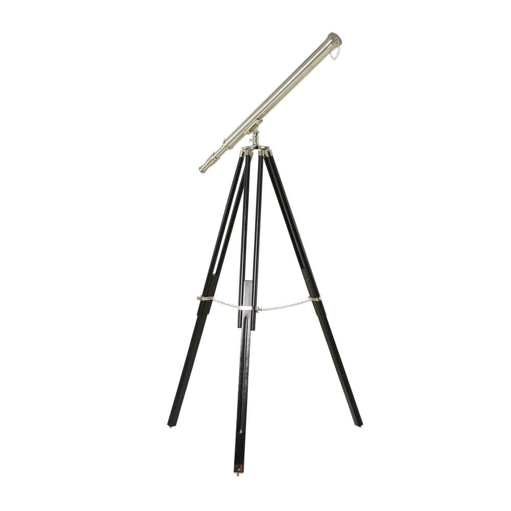 Litton Lane Silver Metal Telescope 042060 - The Home Depot