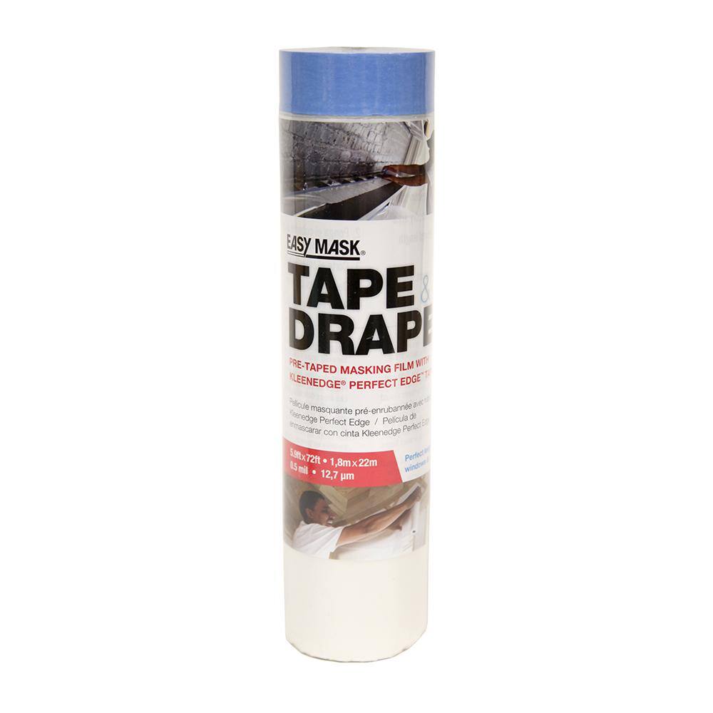 TRIMACO Easy Mask Tape & Drape with PerfectEdge Tape 1.8m x 22m 949660