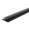 TrimMaster Matte Black 5.5mm x 84 in. Aluminum T-Mold Floor Transition ...