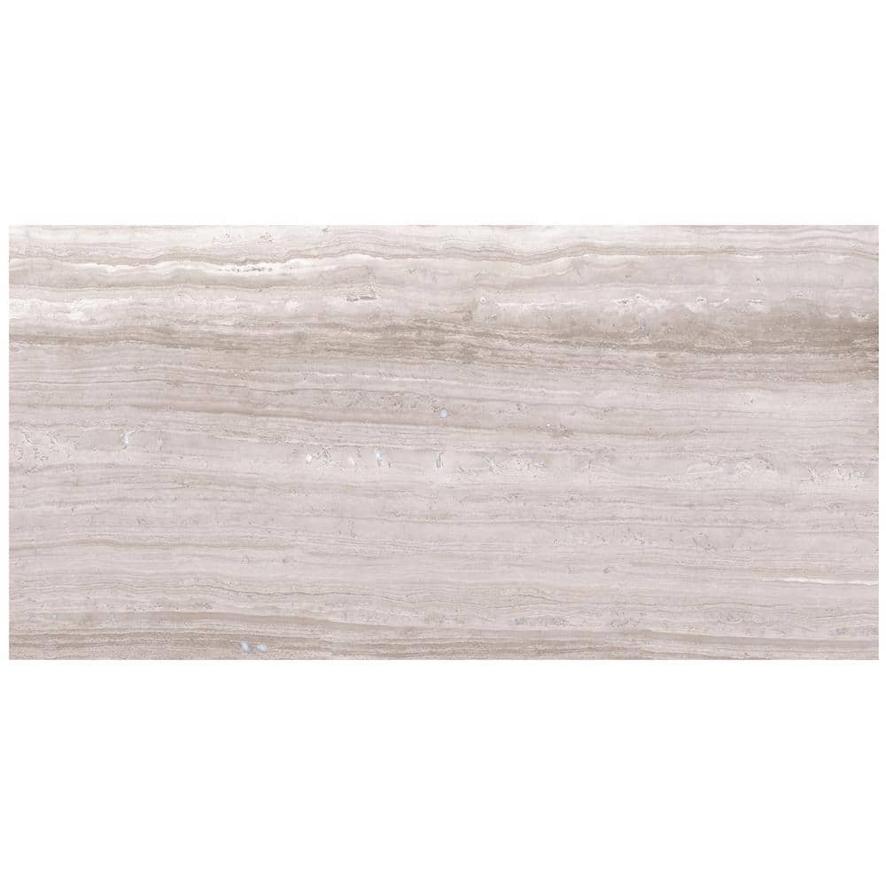Ivy Hill Tile Atlanta Taupe 4 in. x 0.31 in. Polished Porcelain Floor ...