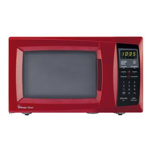 0.9 cu. ft. Countertop Microwave in Red