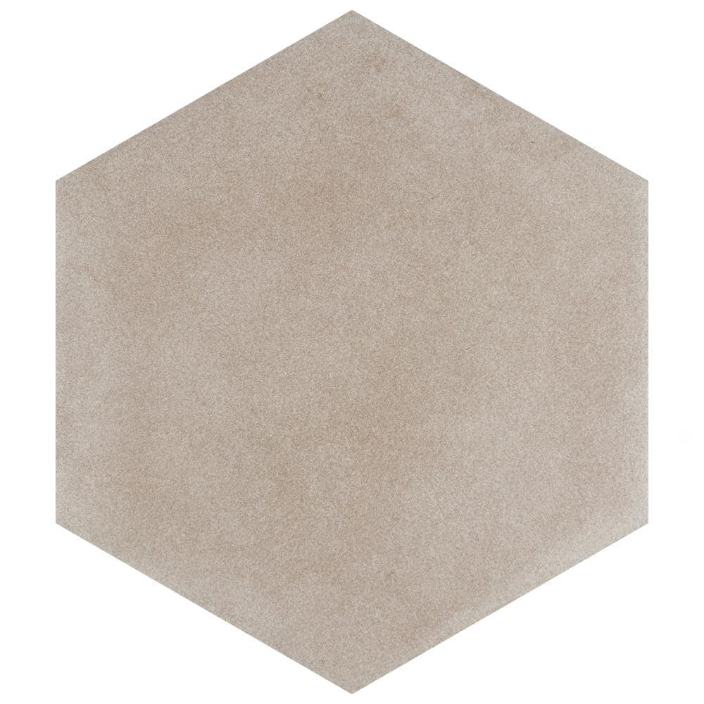 Reviews for Merola Tile Matter Hex Taupe 7-7/8 in. x 9 in. Porcelain ...
