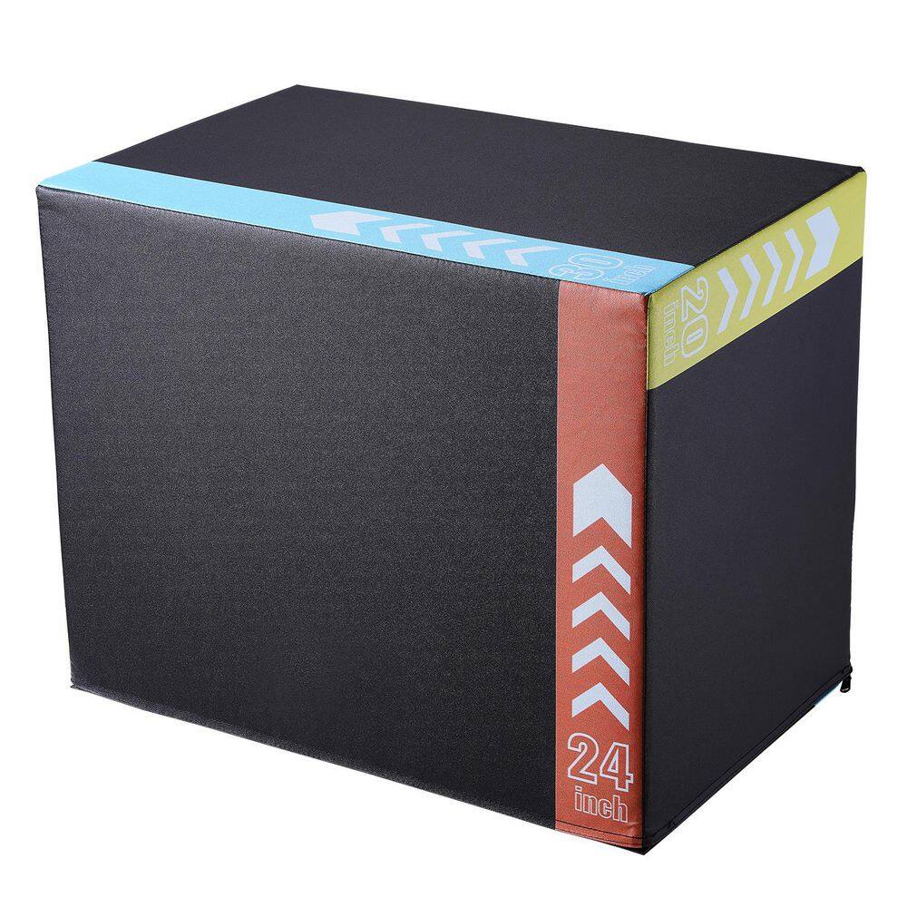 SKYSHALO 3 in 1 Plyometric Jump Box, 30/24/20 in. Foam Plyo Box ...