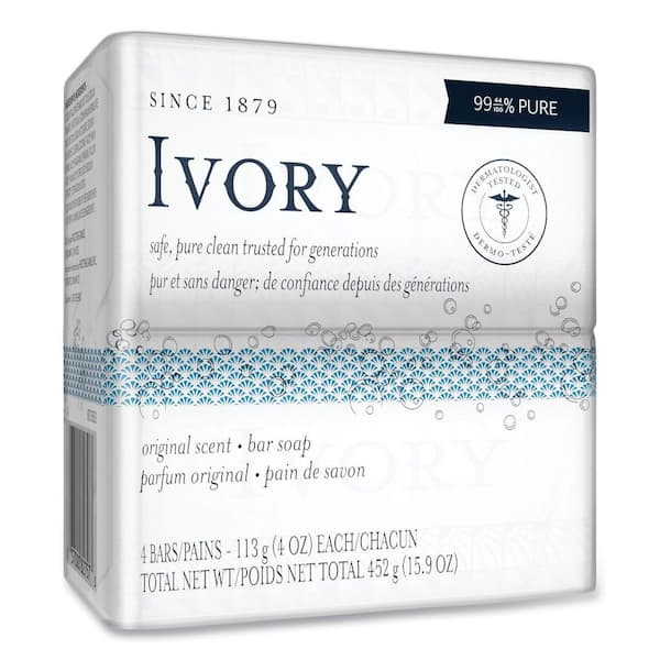 Ivory 4 oz. Original Scent Bar Soap (4/Pack, 18-Packs/Carton) PGC22303 ...