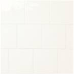Daltile LuxeCraft White 6 in. x 6 in. Glazed Ceramic Wall Tile (12.5 sq ...
