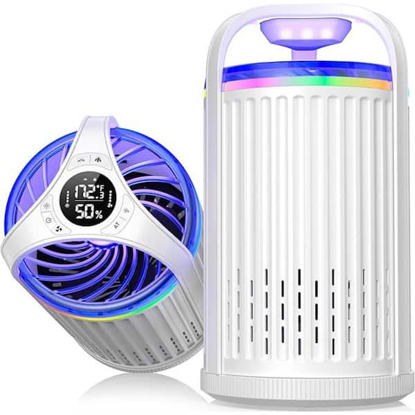 Misopily 3-in-1 White Indoor Fruit Fly Traps, Quiet and Safe Smart Trap ...