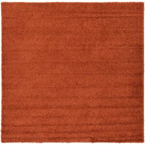 Unique Loom Solid Shag Terracotta 9 ft. x 12 ft. Area Rug 3127828