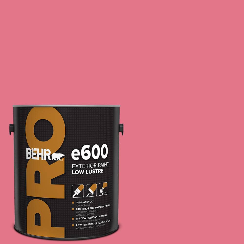 BEHR PRO 1 gal. #120B-6 Watermelon Pink Low Luster Exterior Paint ...
