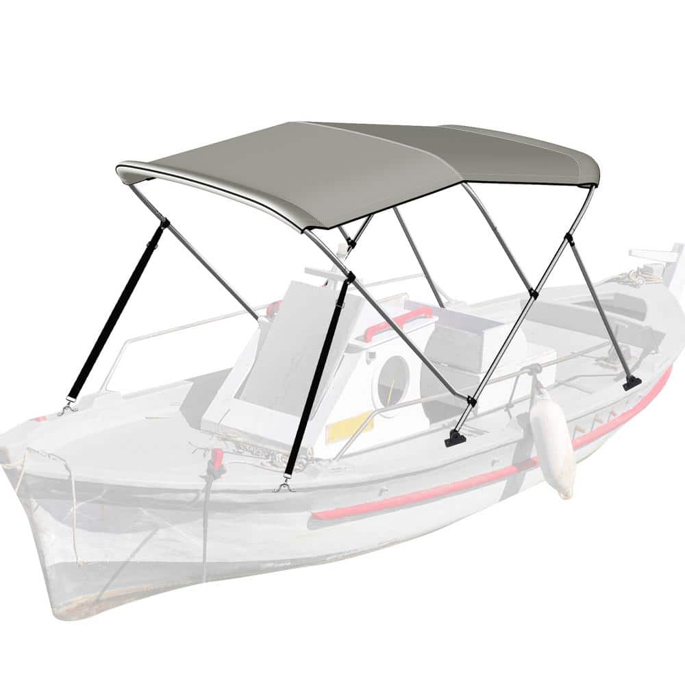 BOZTIY 3 Bow Bimini Top Cover for Boat Cover Sun Shade Boat Canopy (6 ...