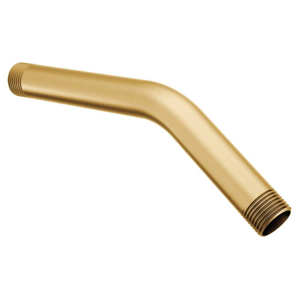 MOEN 8 in. Shower Arm in Brushed Gold 123815BG - The Home Depot