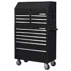 Husky 46 in. 14-Drawer Tool Chest and Cabinet Combo in Black H46CH6TR8 ...