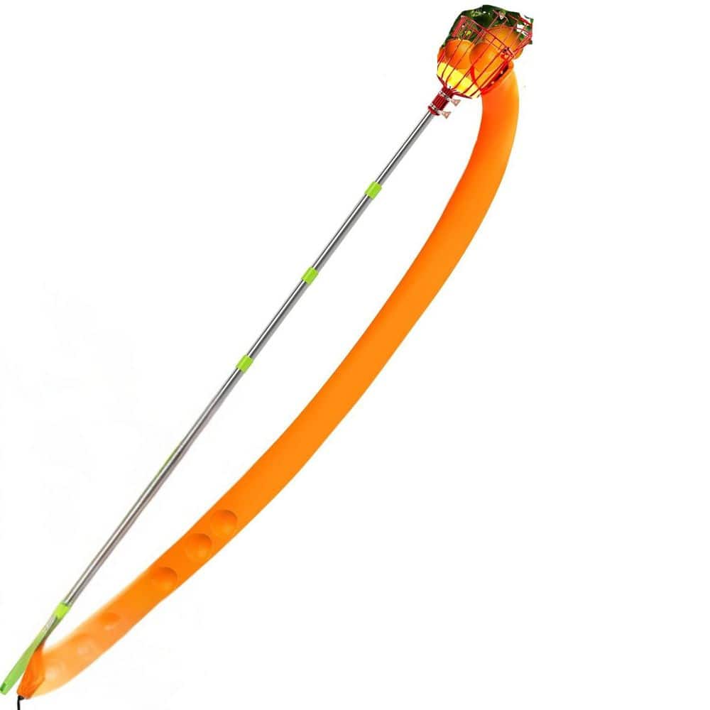 Misopily 40-125 in. Adjustable Stainless Steel Fruit Picker Tool Pole ...