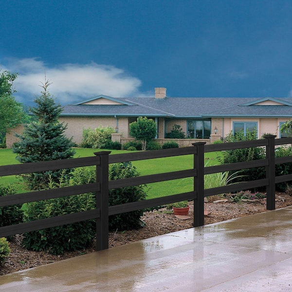 Black - Vinyl Fencing - The Home Depot