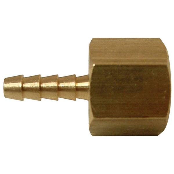 Everbilt 1/4 in. x 1/4 in. Lead-Free Brass Barb x FIP Adapter B-197 ...
