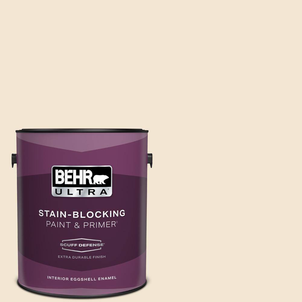 BEHR ULTRA 1 gal. #BWC-16 Ancient Ivory Extra Durable Eggshell Enamel ...