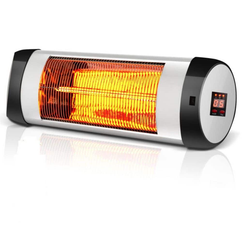 Kadehome 1500 Watts Wall Mounted Electric Patio Heater with 3 Heating ...
