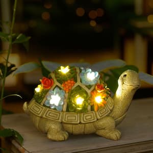 Goodeco Solar Turtle Statue - Garden Decor Yard Art Ornament Cute ...