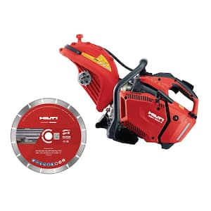 Hilti 12 in. DSH 600-X Hand-Held Concrete Gas Saw with Diamond Blade ...