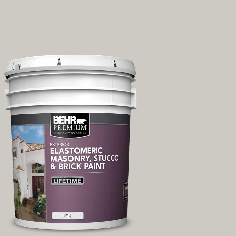BEHR PREMIUM 5 gal. #790C-3 Dolphin Fin Elastomeric Masonry, Stucco and ...