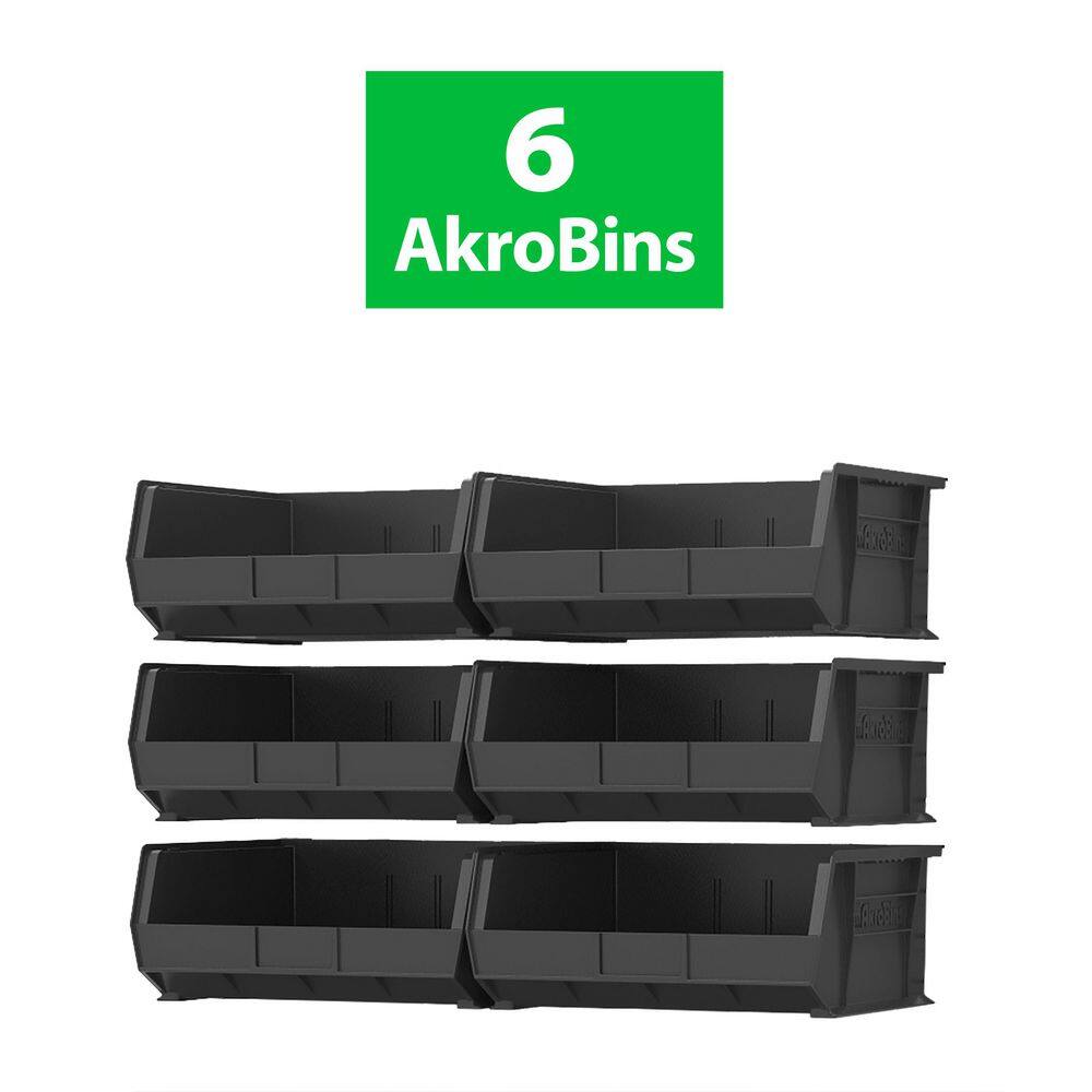 Akro-Mils 30250 Plastic Storage Shelf Bins, 15 in. x 16 in. x 7 in ...