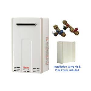 Rinnai High Efficiency 7.5 GPM Residential 180,000 BTU Natural Gas Interior Tankless Water ...
